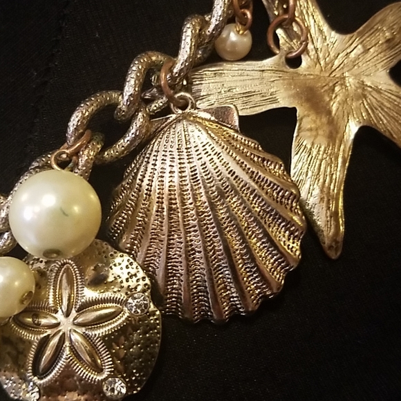 Jewelry | Starfish Fish Sand Dollar Pearls Necklace | Poshmark
